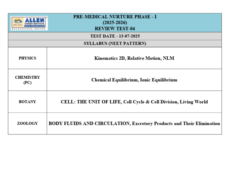 05.medical Nurture Phase I - Review Test 04-13-07 2025 | PDF