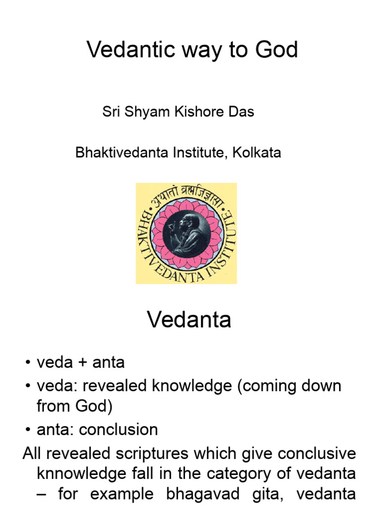 Vedantic Way God | PDF | Vedanta | Faith