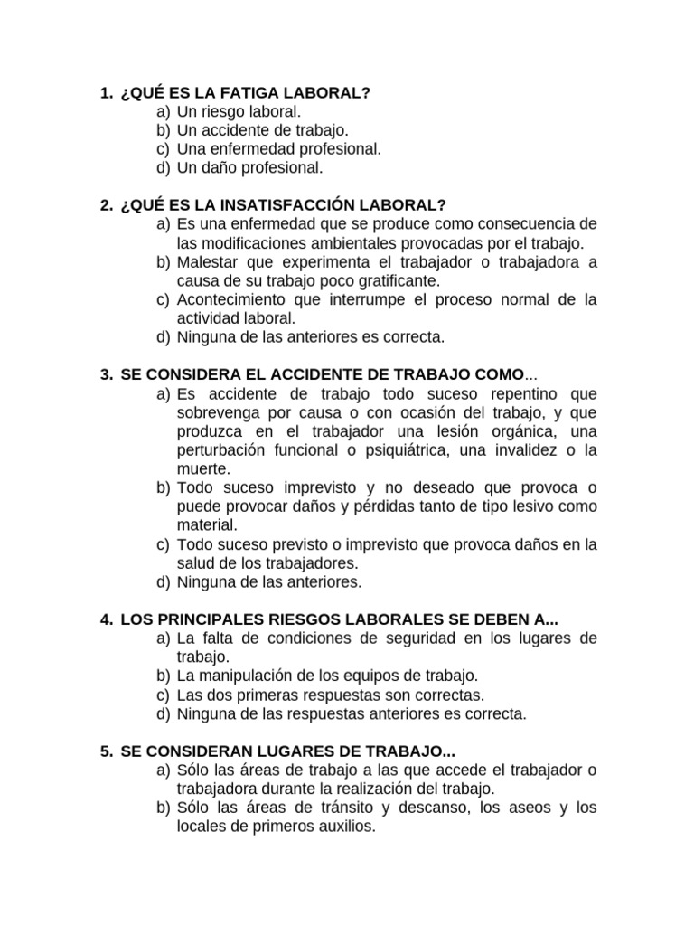 Riesgos Laborales y Cultura Preventiva | PDF | La seguridad | Seguridad ...