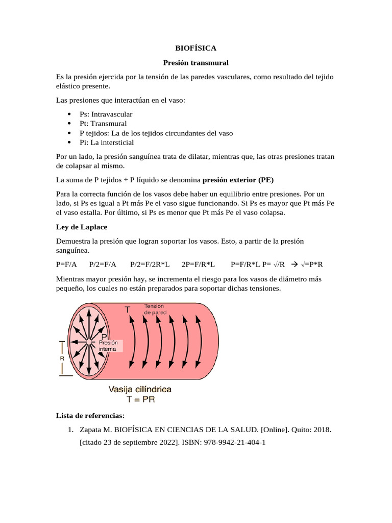 Presion Transmural | PDF