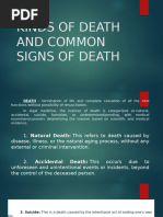 Stages of Post Mortem Lividity and Putrefaction of The Body | PDF ...