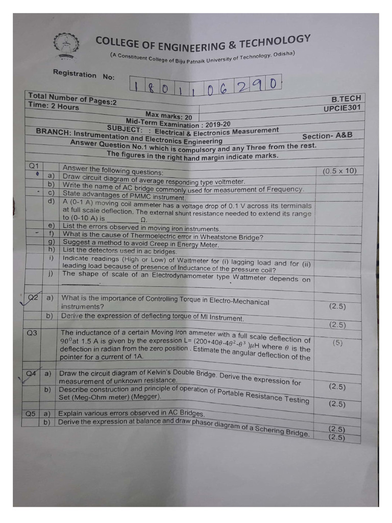 3rd Sem Question Papers | PDF