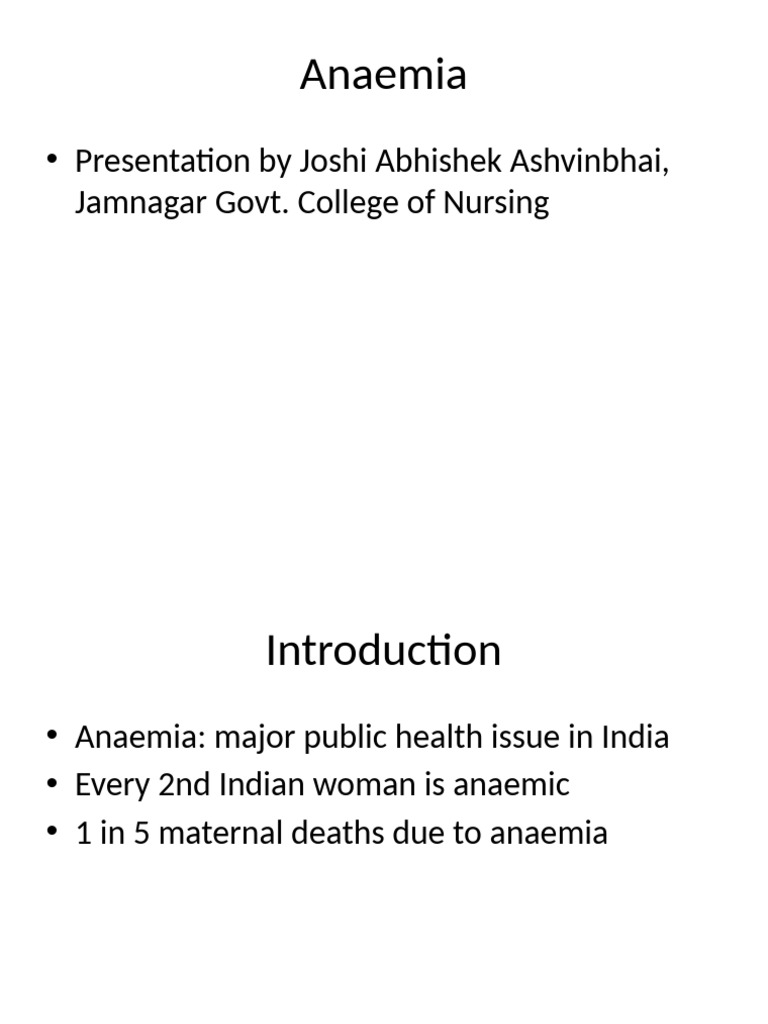 Understanding Anaemia: Types and Treatment | PDF | Anemia | Blood