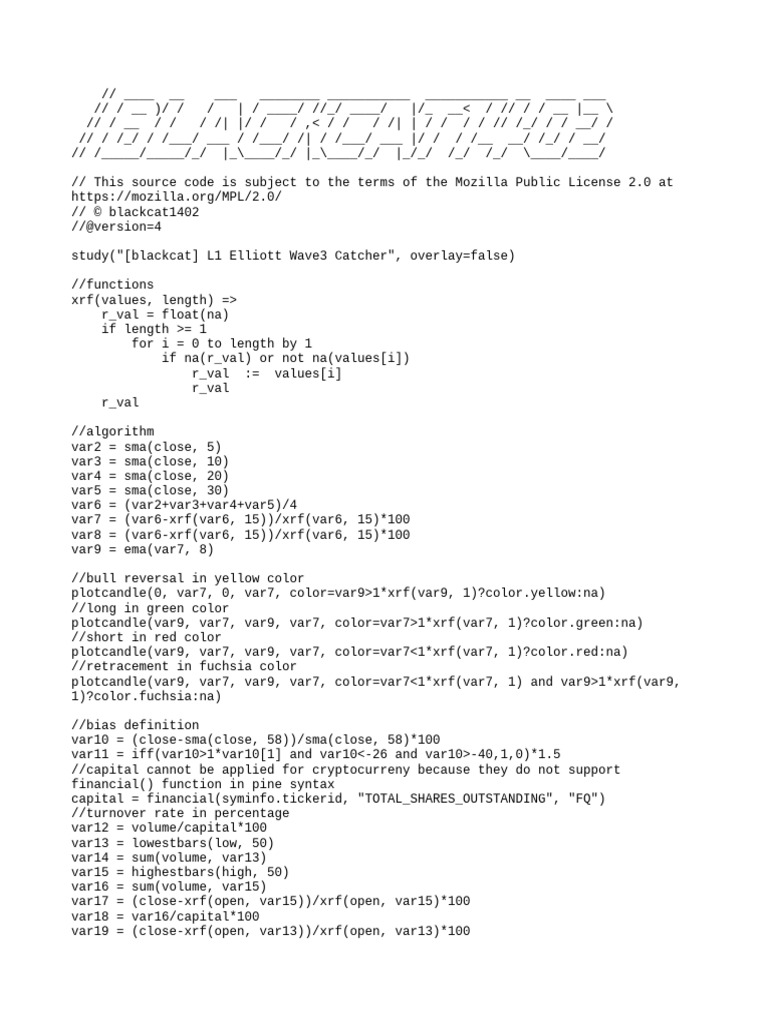 (Blackcat) L1 Elliott Wave3 Catcher | PDF