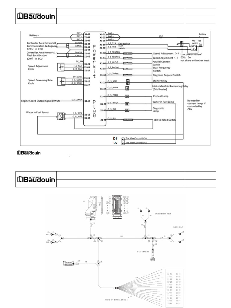Electric Terminal Diagram for 4M06 Engine | PDF | Fuse (Electrical ...