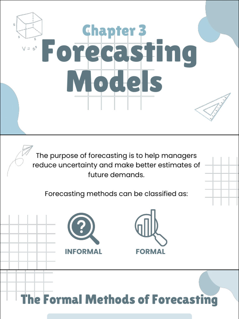 Forecasting Models CH 3 | PDF | Forecasting | Moving Average