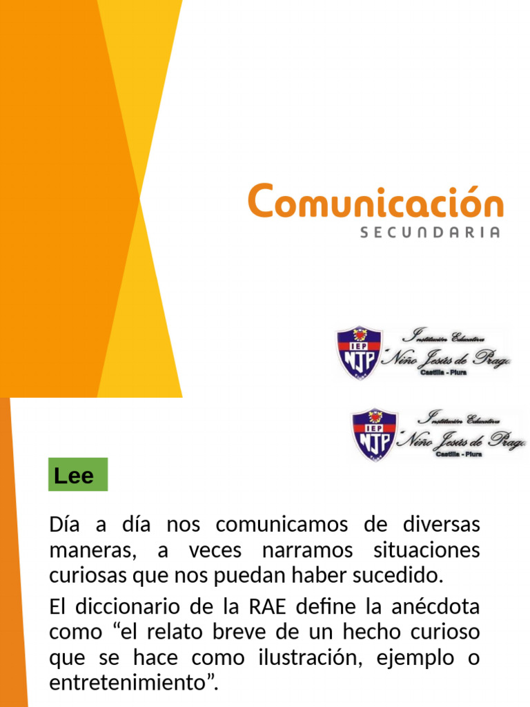 Narracion de Una Anecdota | PDF