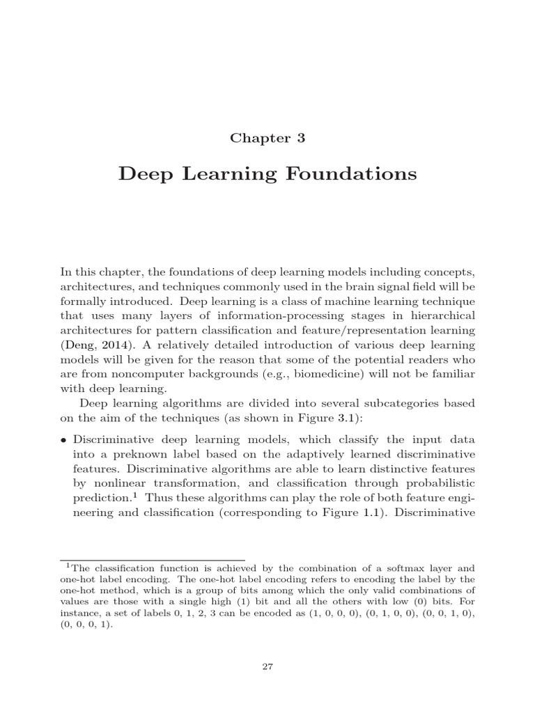 2021 Deep Learning Foundations | PDF | Deep Learning | Statistical Classification