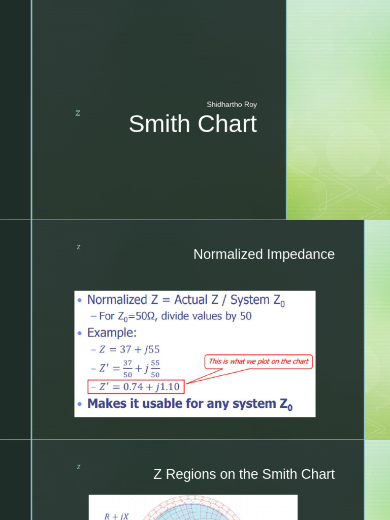 Smith Chart Lecture 2 | PDF