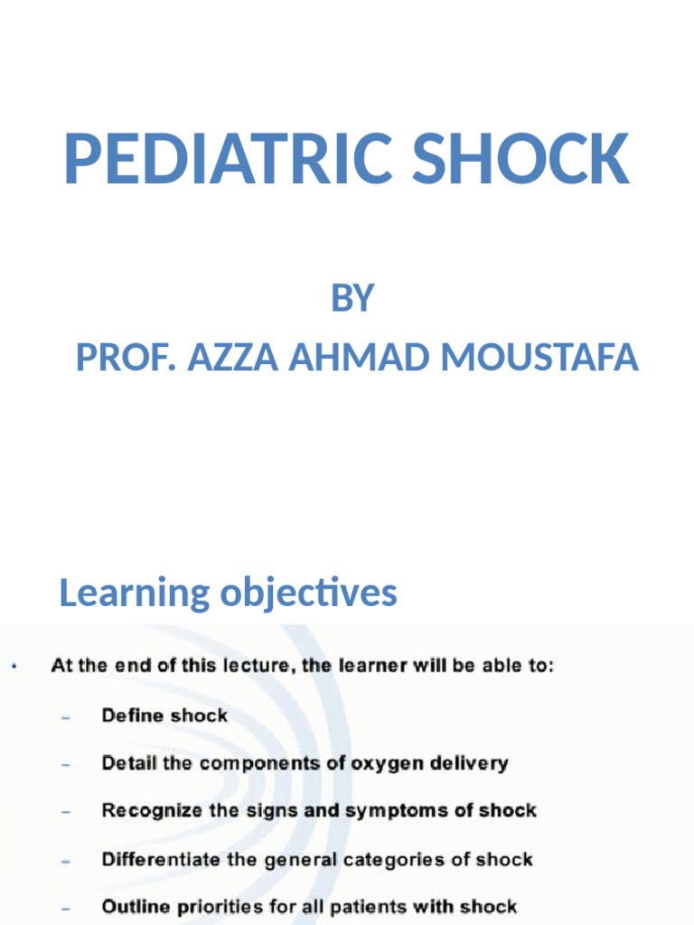 Pediatric Shock | PDF