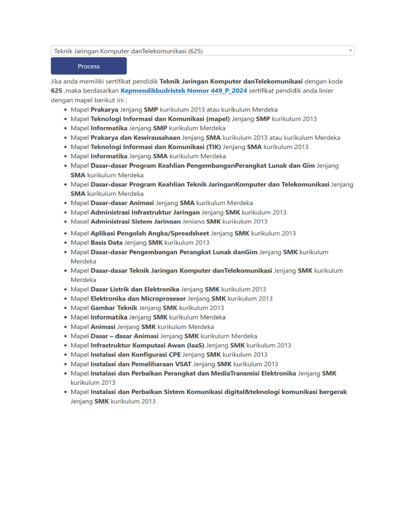 Mapel Linier PPG TJKT | PDF