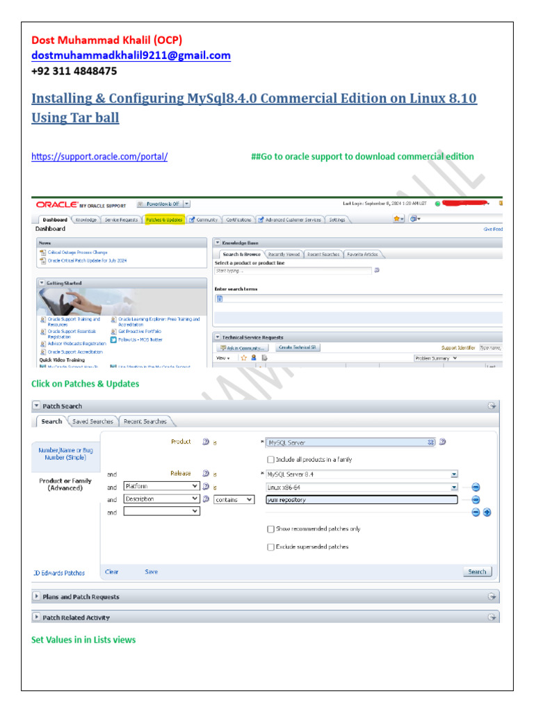 Download, Install and Configure MySql8.4 Commercial Edit | PDF