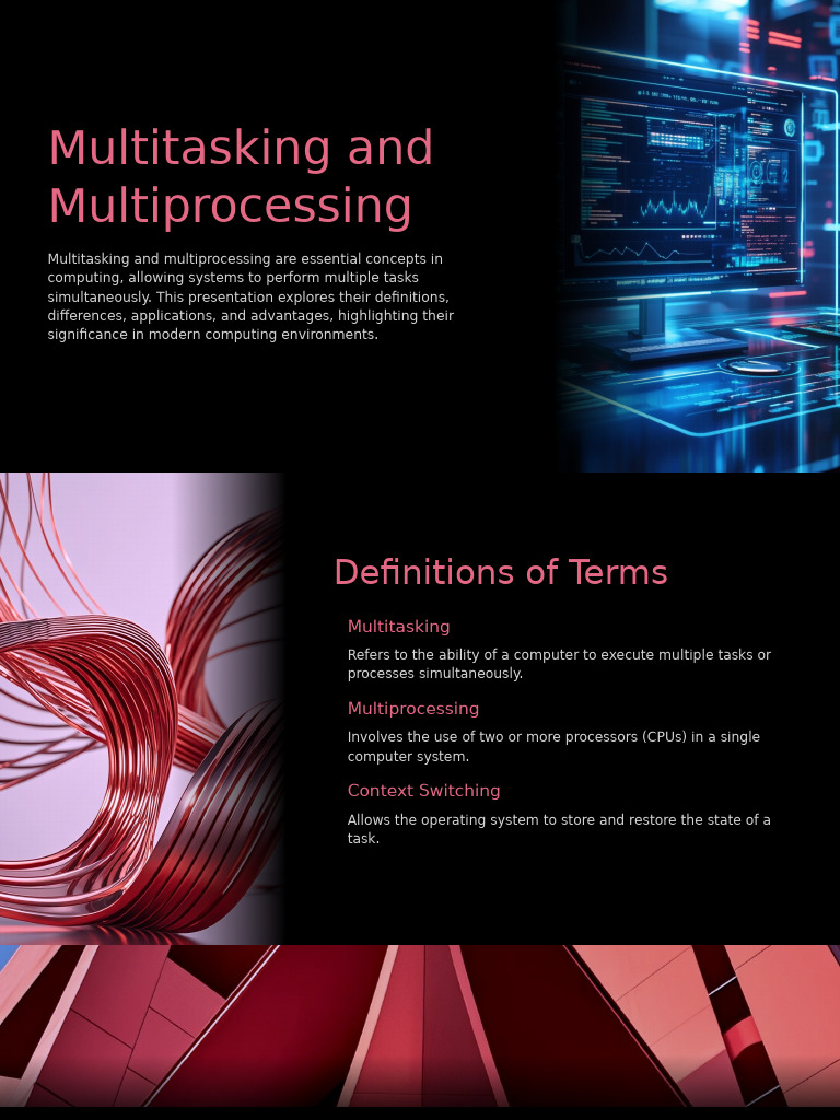 Multitasking and Multiprocessing | PDF | Process (Computing) | Central Processing Unit