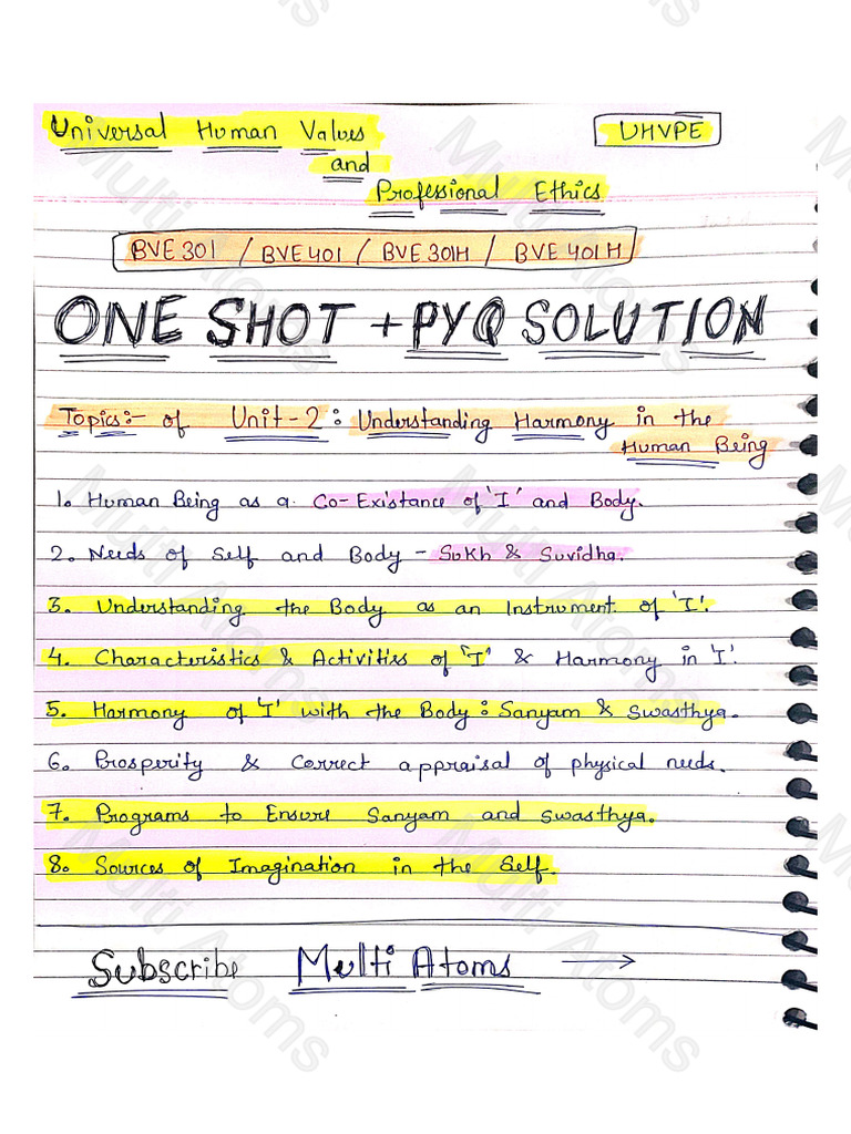 Uhv Unit 2 by Multiatoms | PDF