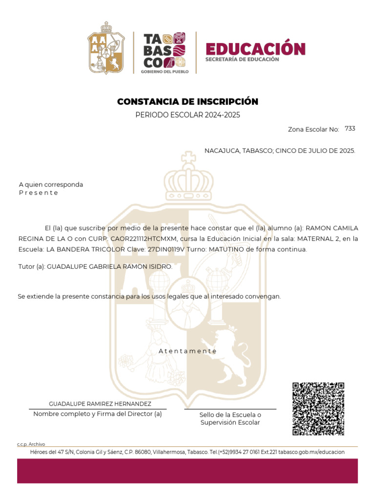 Impresion Constancia - JSP | PDF