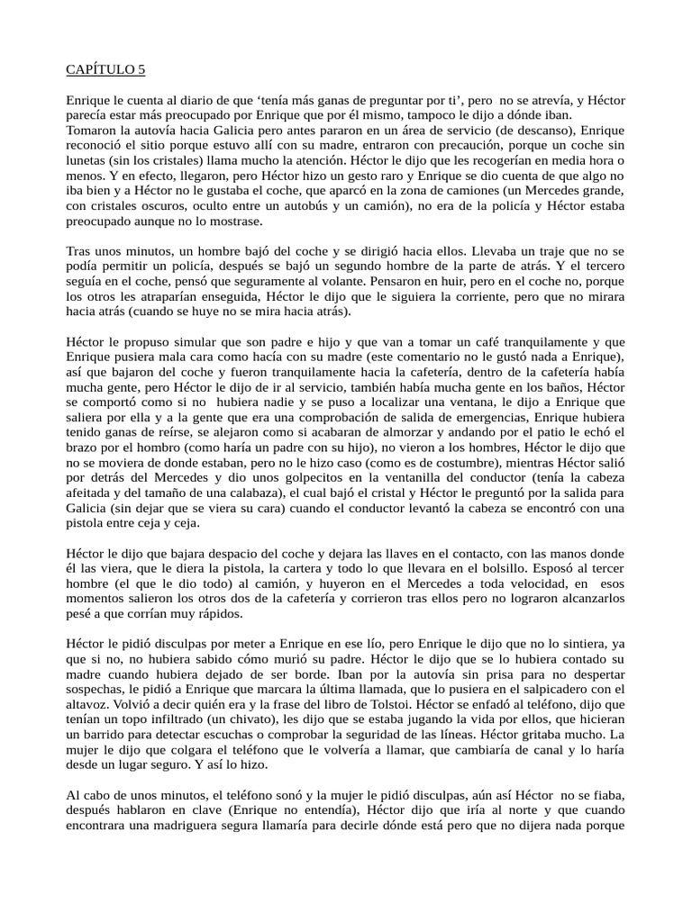 Huye Sin Mirar Atrás, Capítulo 5 | PDF