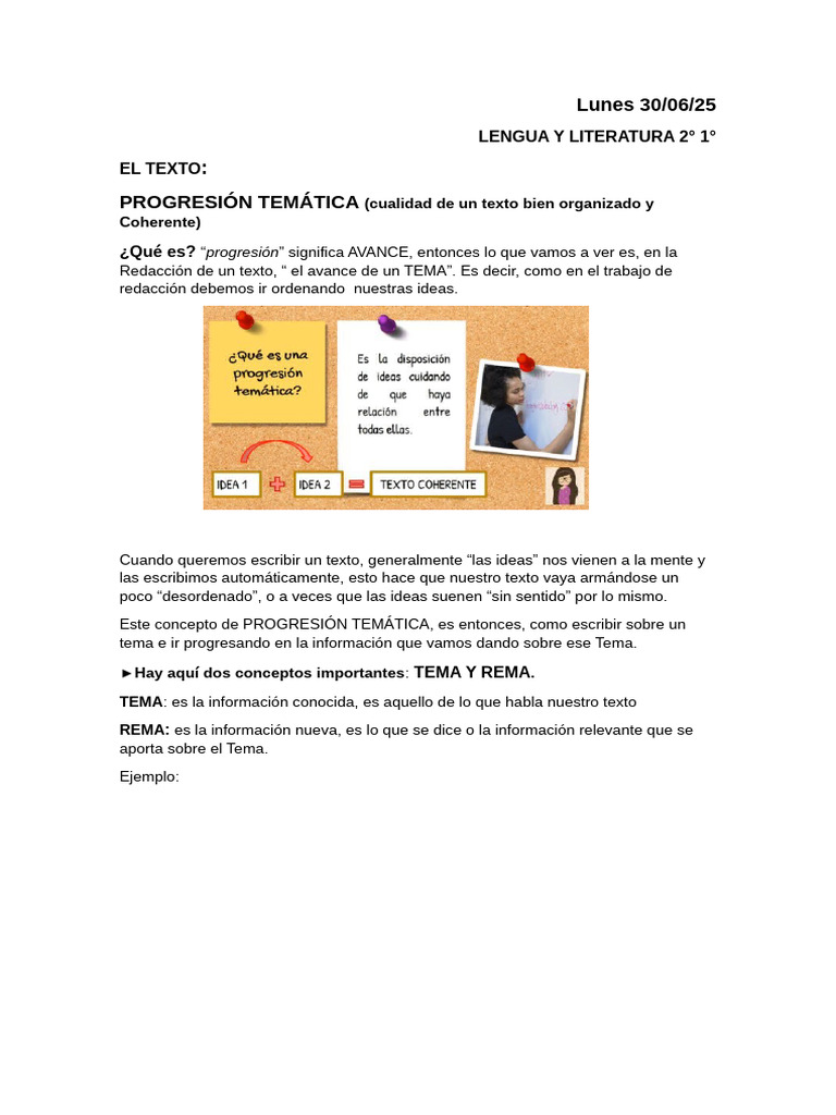 30-06 Progresion Tematica | PDF