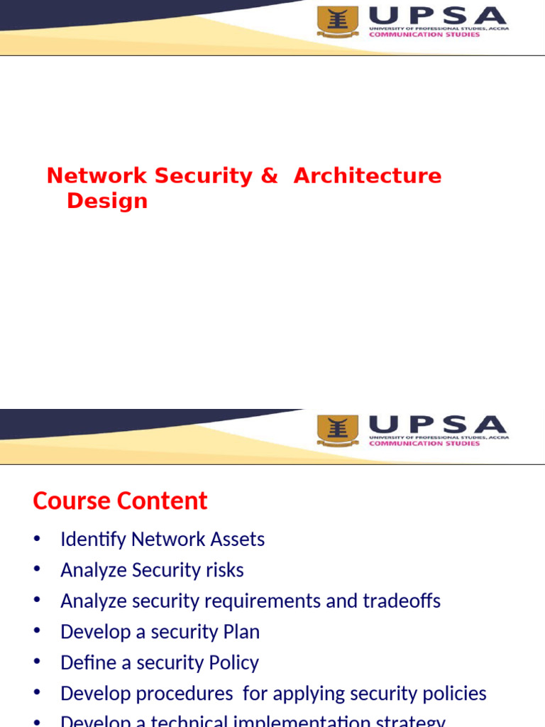Network Security Architecture Design Guide | PDF | Computer Network ...