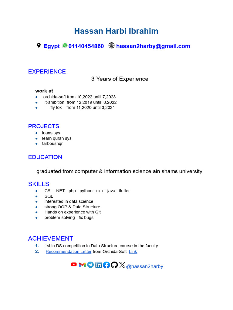 Hassan Harbi Ibrahim-CV | PDF