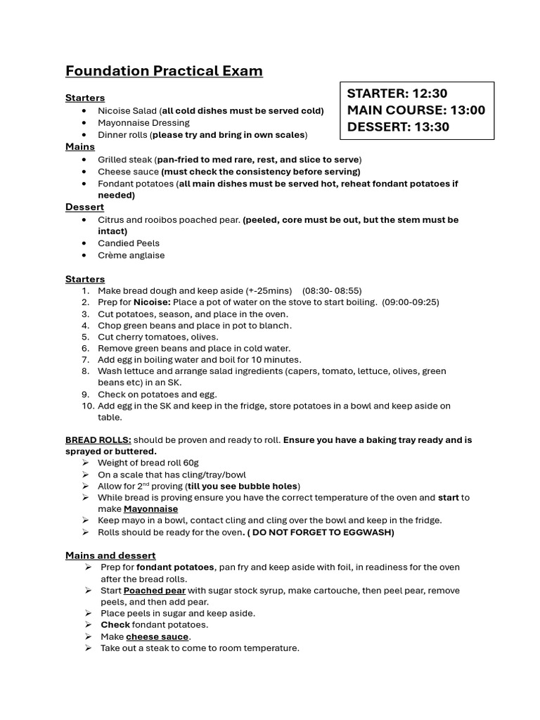 Foundation Prep Plan | PDF | Salad | Foods