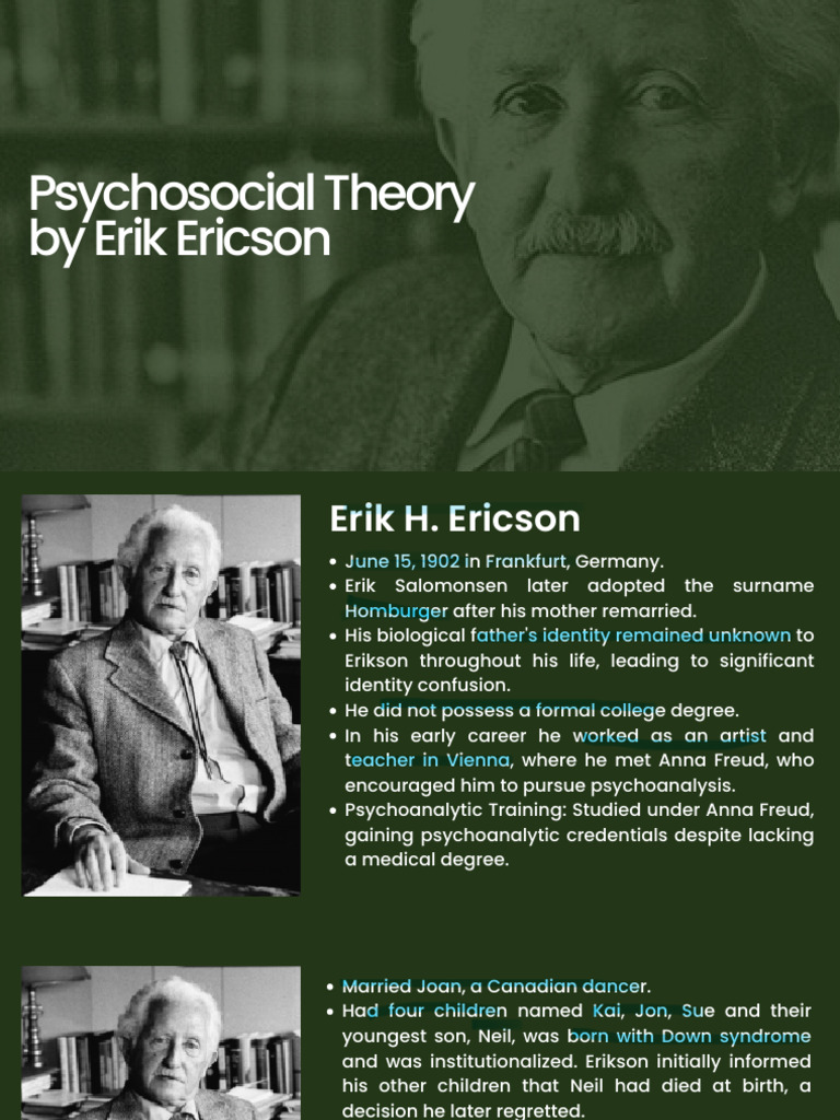 Erik Erikson's Psychosocial Stages Explained | PDF | Psychology ...