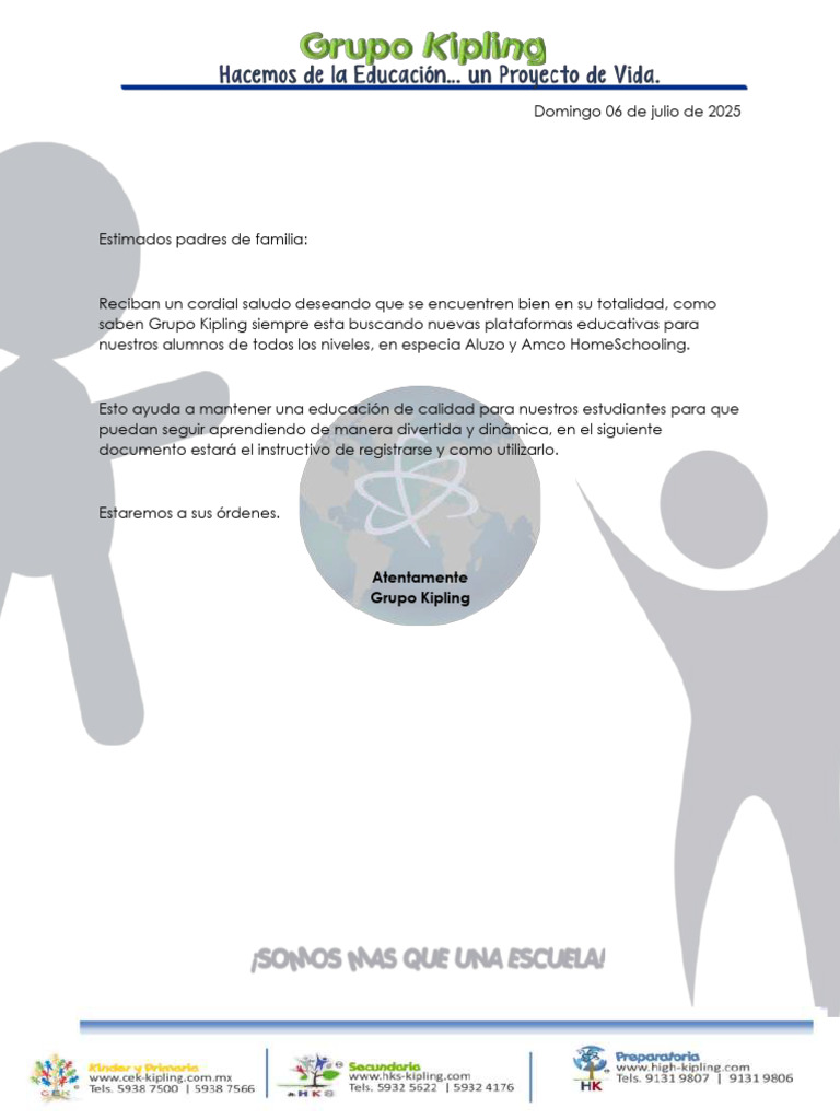 Aluzo y Amco Homeschooling | PDF