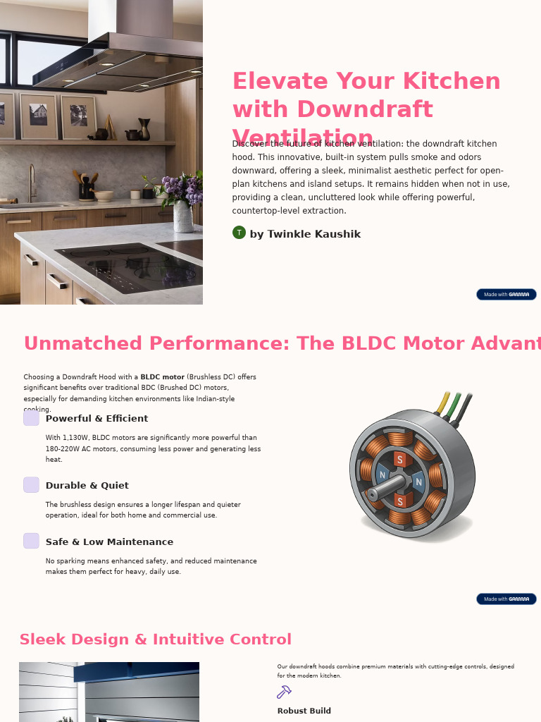 Elevate Your Kitchen With Downdraft Ventilation: by Twinkle Kaushik | PDF
