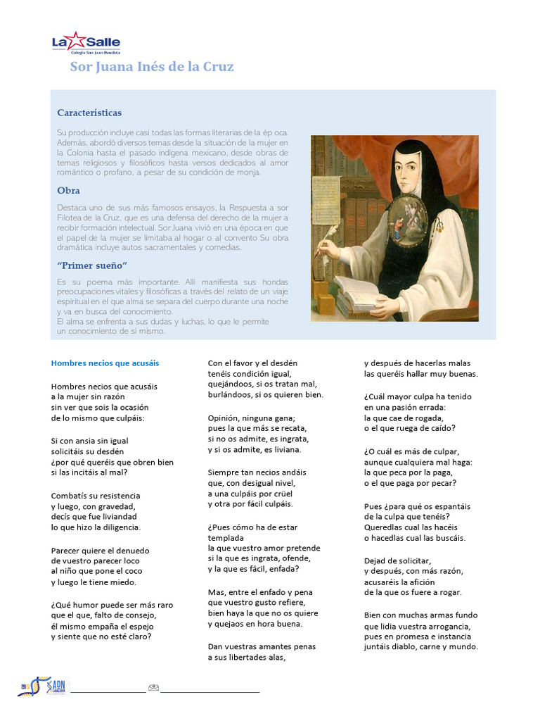 Sor Juana Inés de La Cruz | PDF