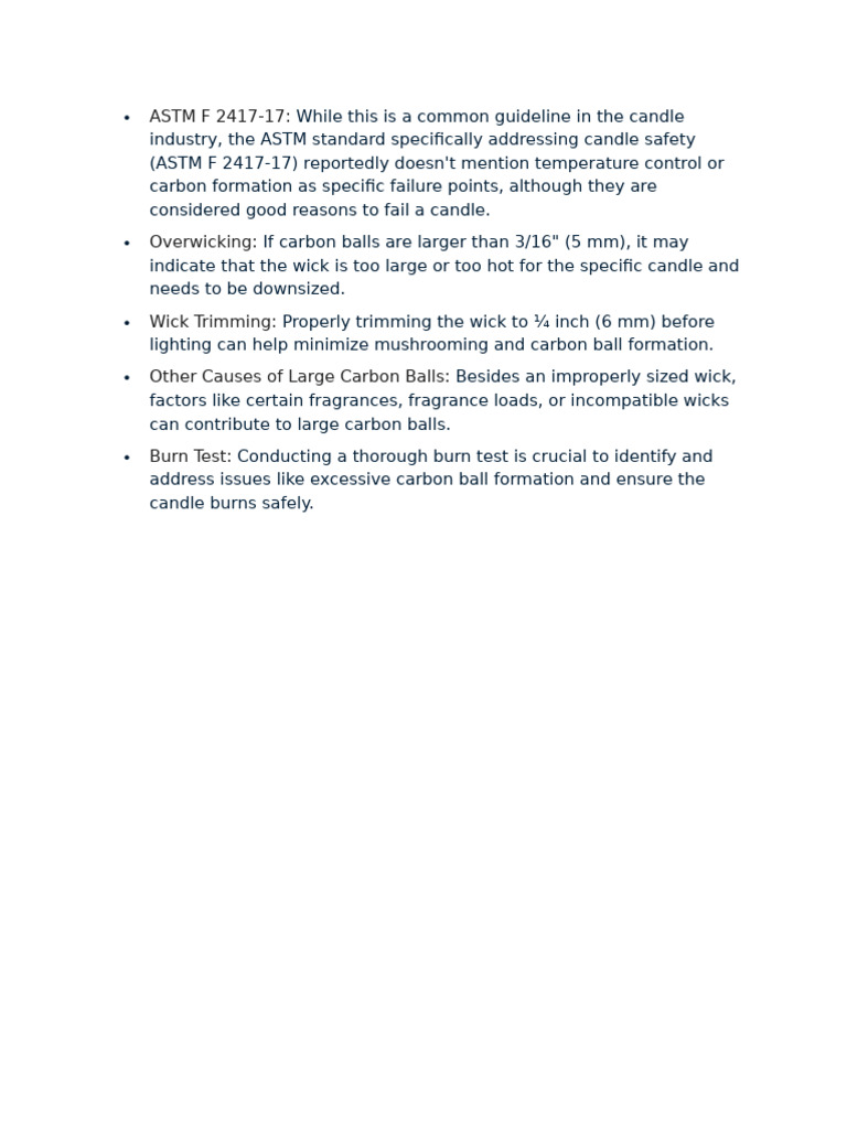 Astm Test For Wicks | PDF