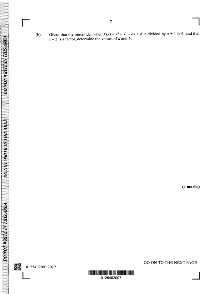 2.remainder and Factor Theorem Worksheet | PDF | Mathematical Objects ...