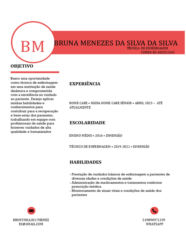 Curriculo Bruna MENEZES | PDF