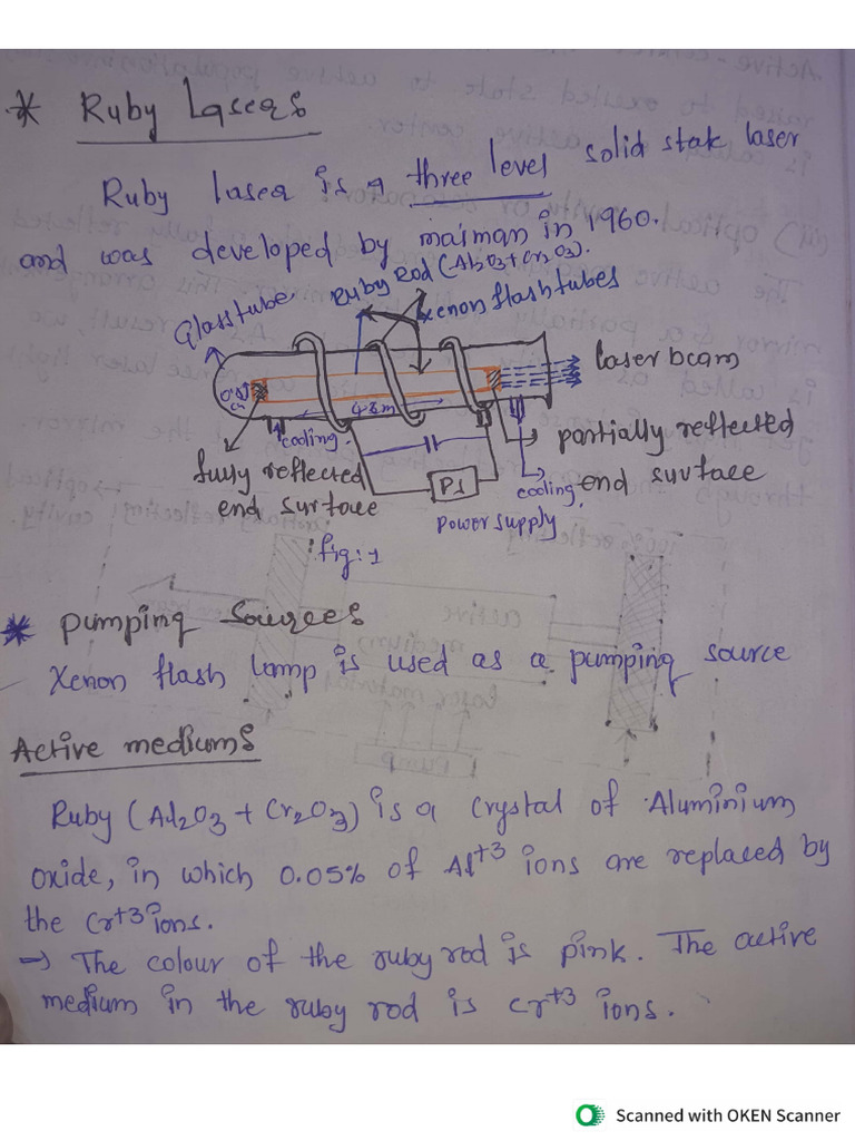 Lasers 5th Unit | PDF