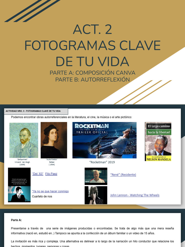 Act 3 Fotogramas Claves de Mi Vida | PDF