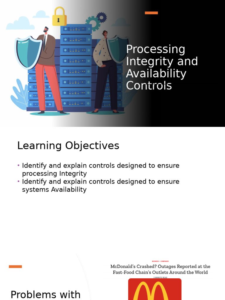 Processing Integrity and Availability Controls | PDF | Encryption | Fault Tolerance