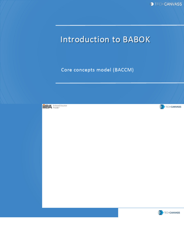 03 Ccba Cbap Core Concepts Model Baccm | PDF | Business Analysis | Business