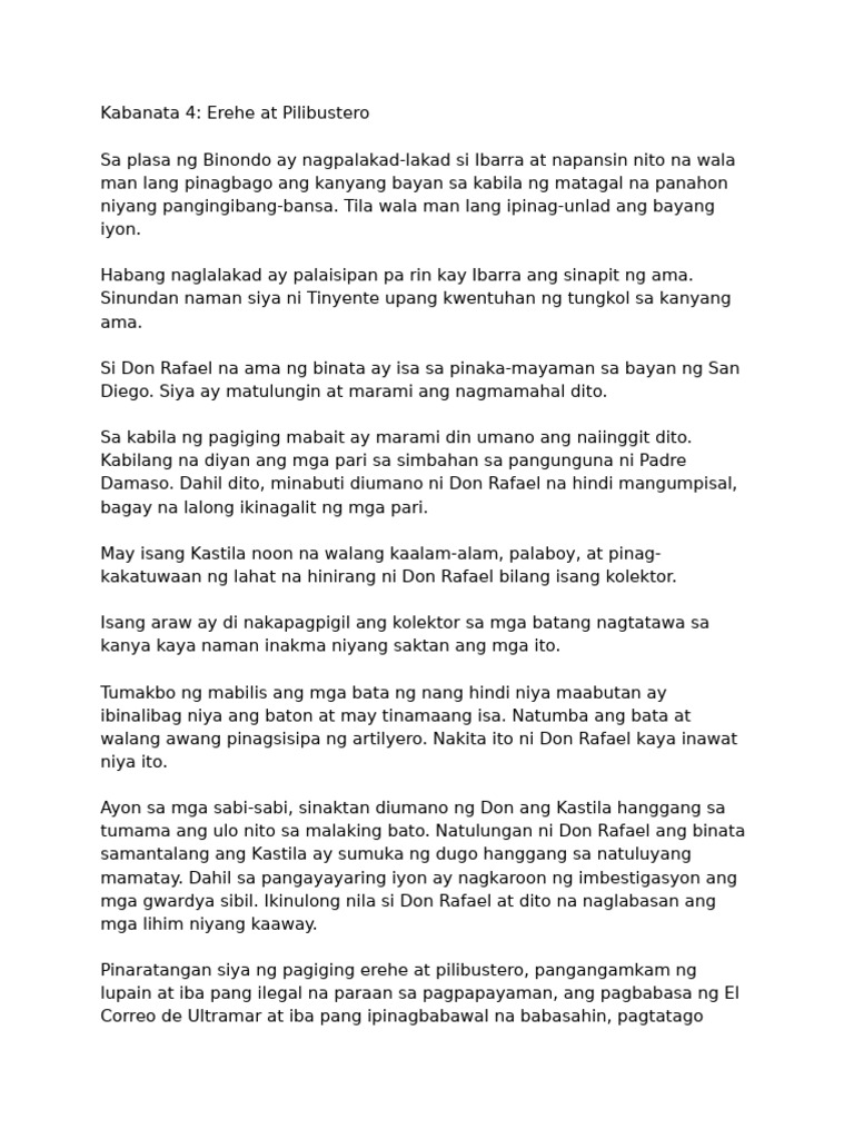 Kabanata 4 Noli | PDF