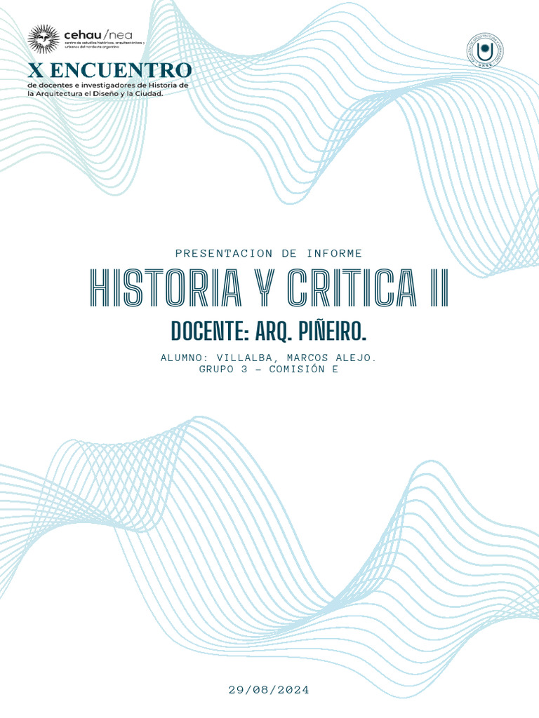 Informe Historia y Critica II - Villalba Marcos Alejo | PDF | Diseño