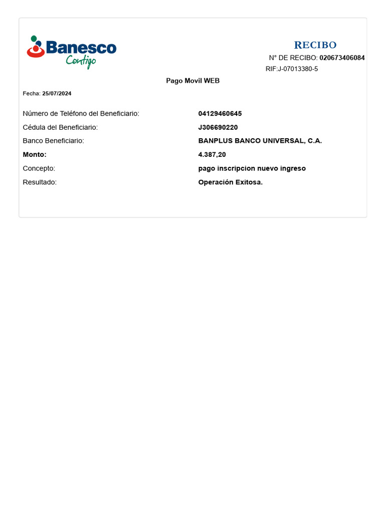 Pago Inscripcion Iutso | PDF