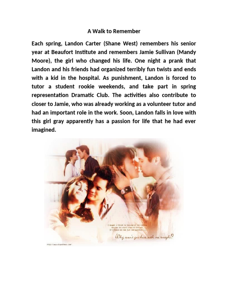 A Walk To Remember | PDF