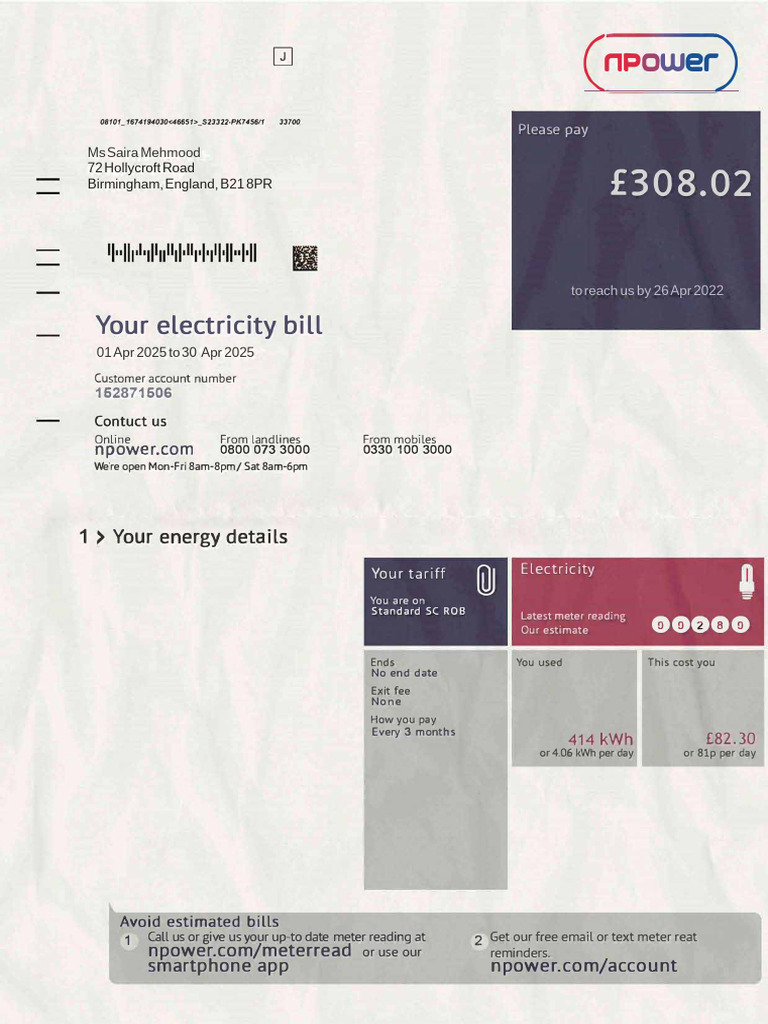 My Bill | PDF