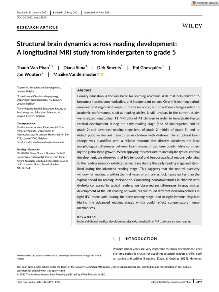 Human Brain Mapping - 2021 - Phan - Structural Brain Dynamics Across ...
