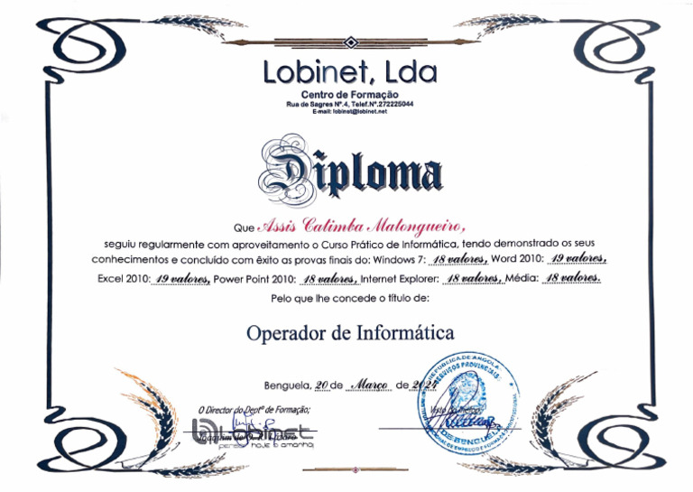 Diploma Curso | PDF