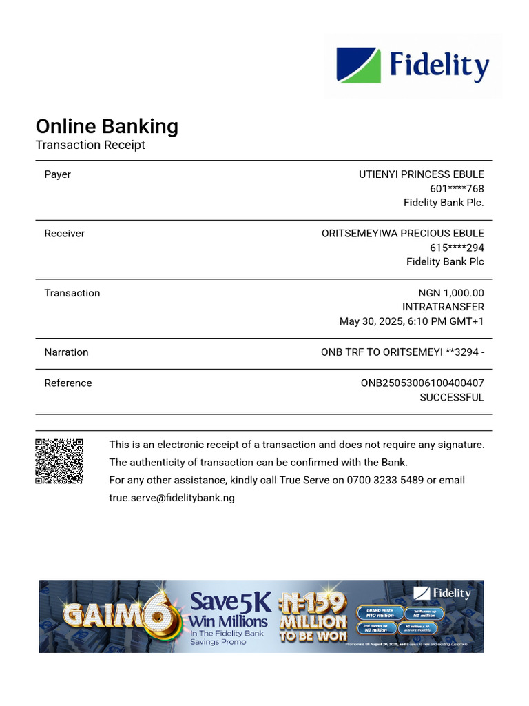 Transaction Receipt 1 | PDF