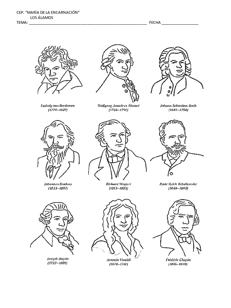 Grandes Compositores de La Historia de La Música - 4° | PDF