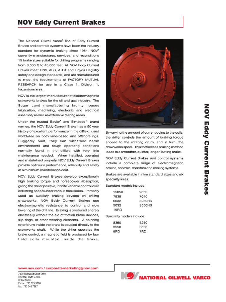 Eddy Current Brakes Flyer | PDF