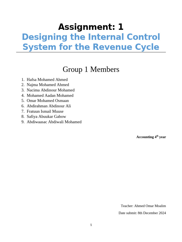 Acc 4th AA Assignments | PDF | Accounts Payable | Internal Control