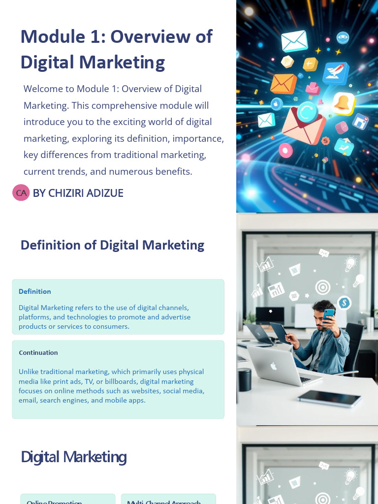 Module 1 To 4 Overview of Digital Marketing | PDF | Digital Marketing ...