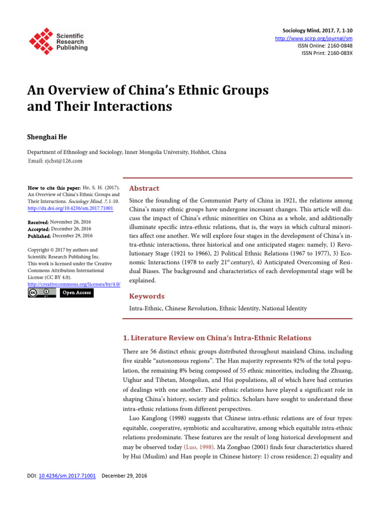 An Overview of Chinas Ethnic Groups and Their Int | PDF | China | World ...
