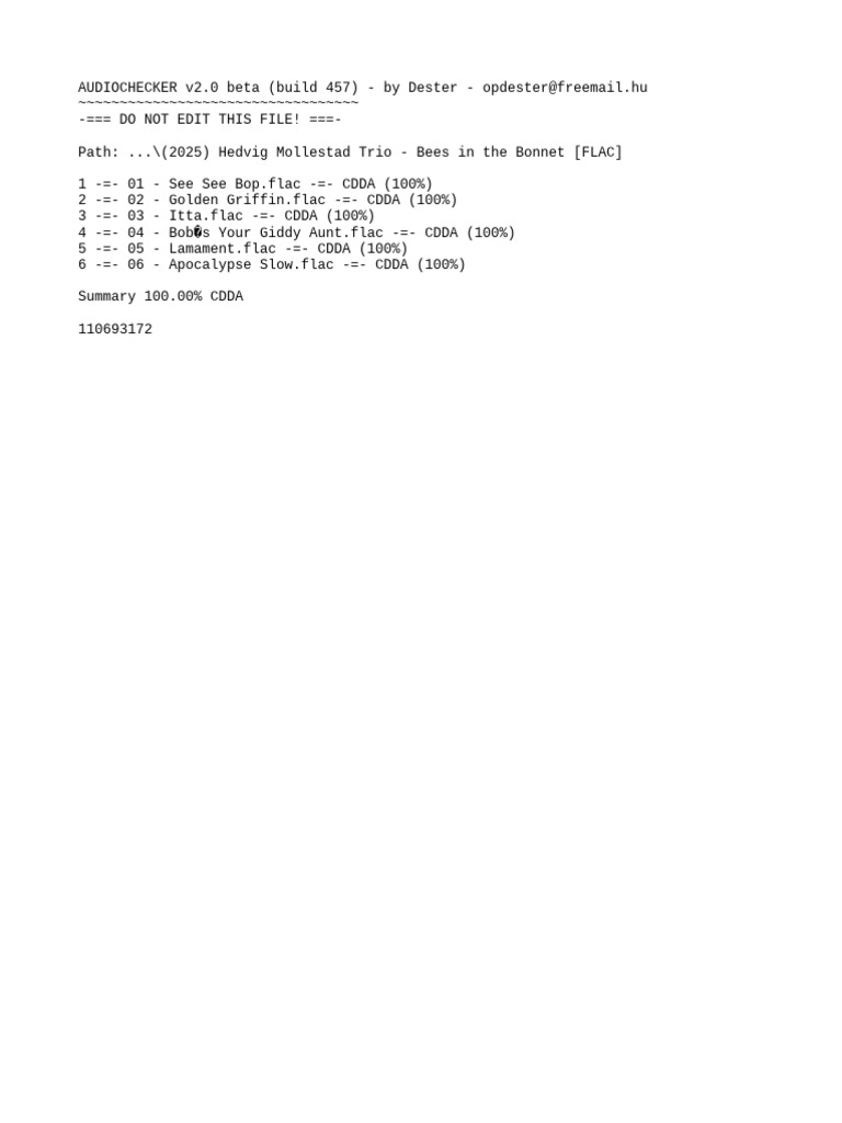 Audio Checker | PDF