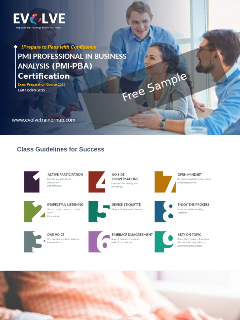 PMI-PBA Certification Overview and Exam Guide | PDF | Business Analysis ...